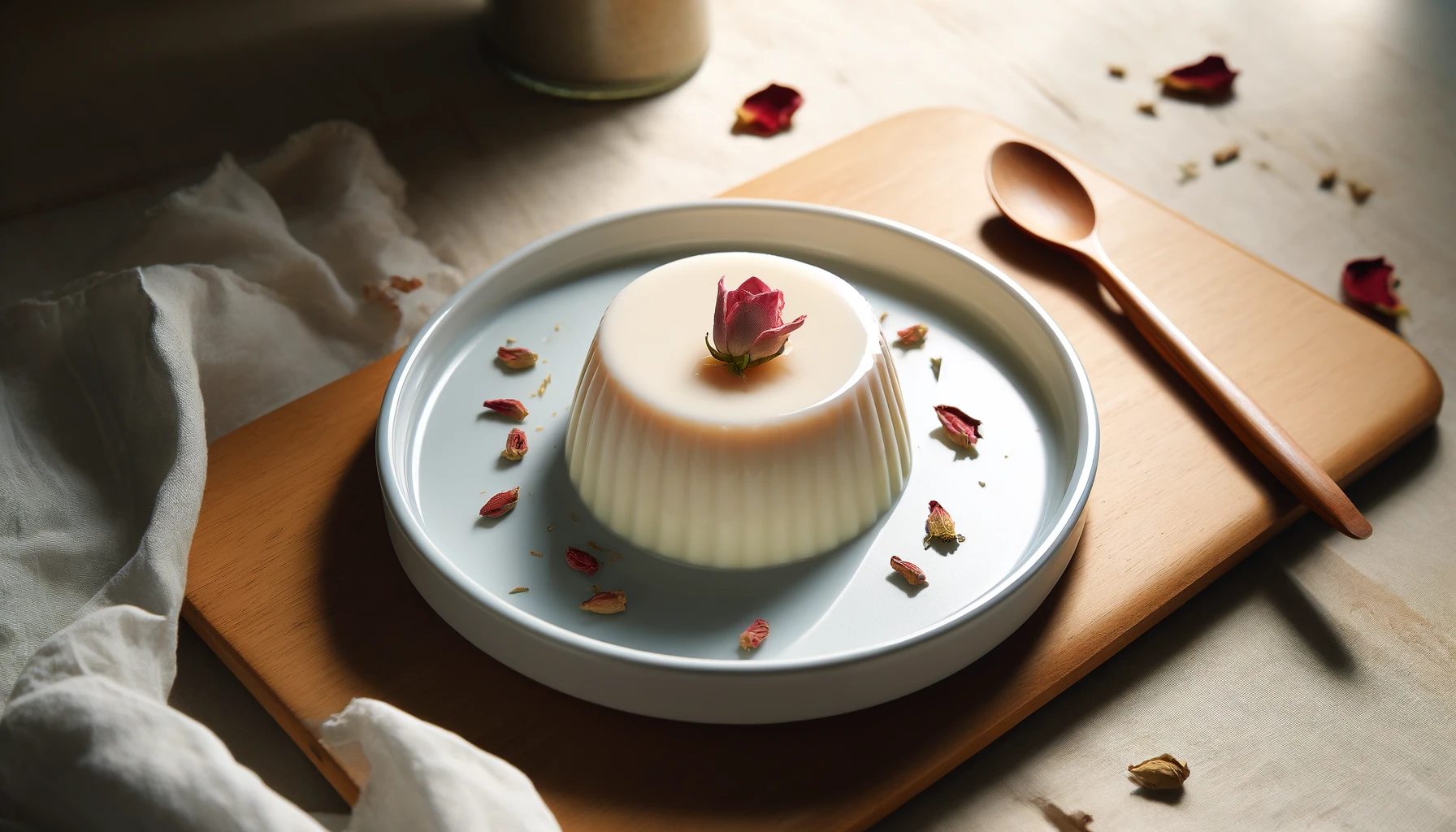 Panna cotta with roses | Portorož & Piran