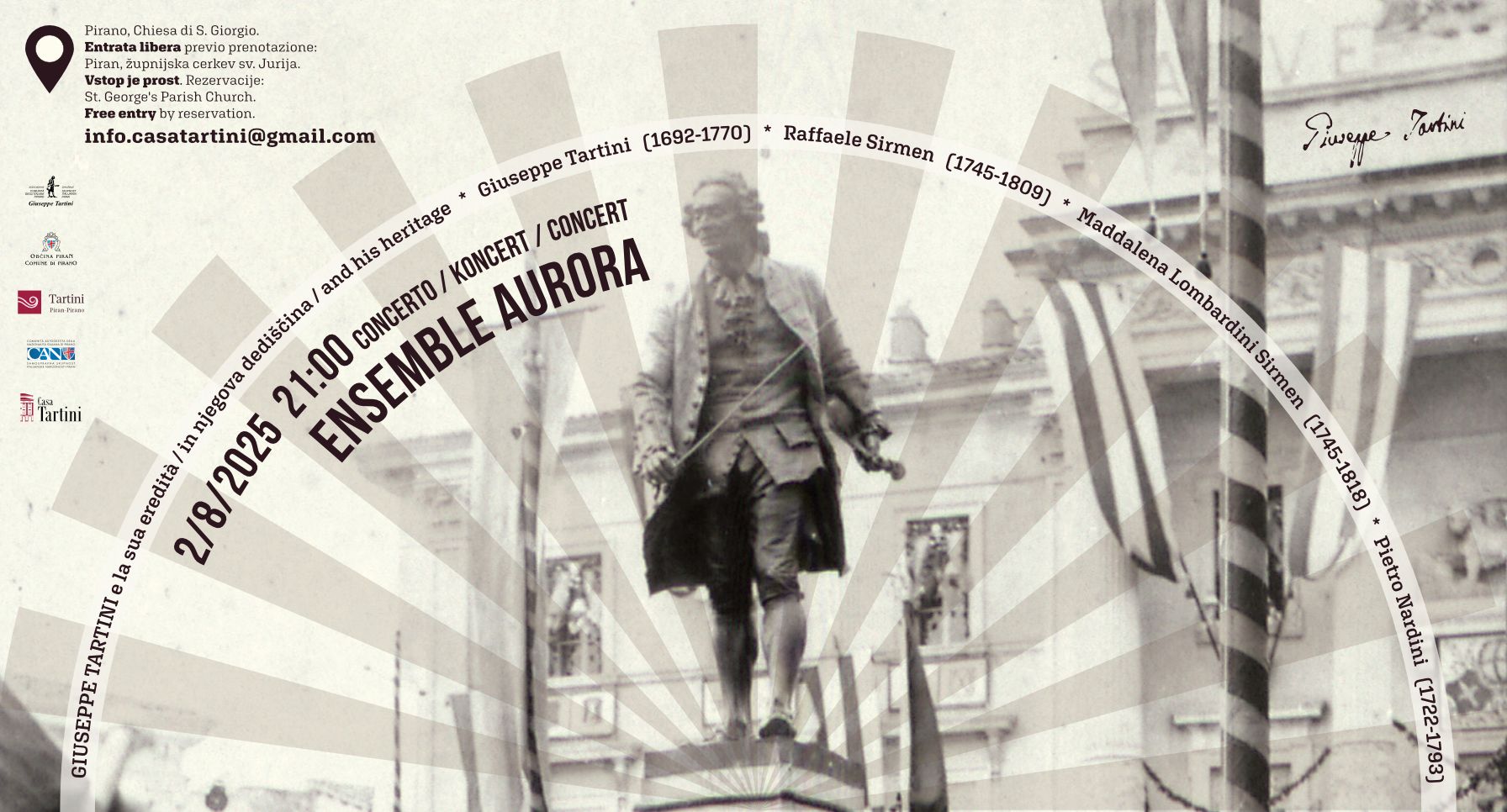 Giuseppe Tartini and His Heritage – Ensemble Aurora | Portorož & Piran